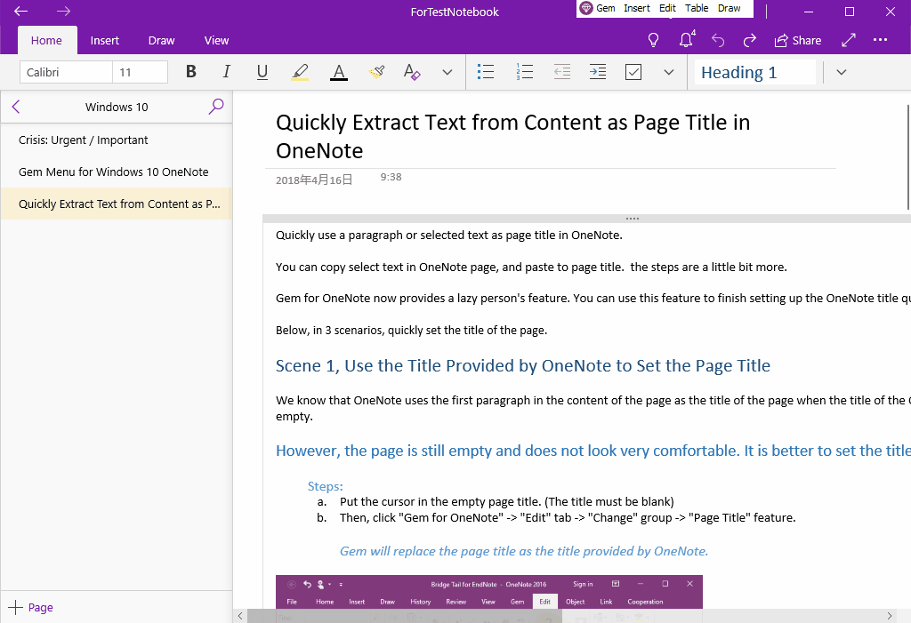 UWP How To Create Table Of Contents TOC For Headings In OneNote For 