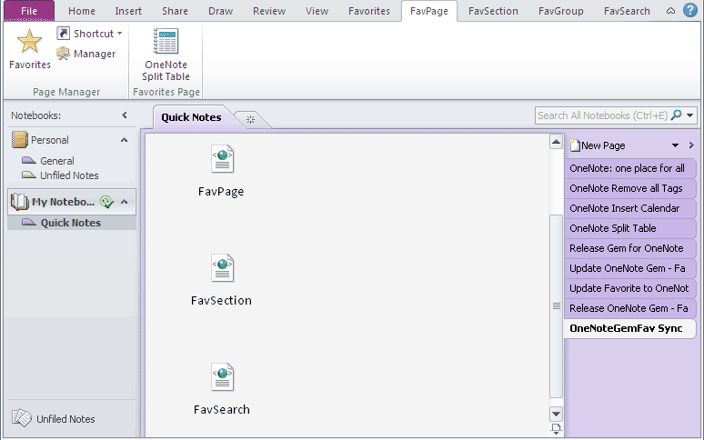 How To Sync Onenote Favorites With Skydrive Office OneNote Gem Add Ins