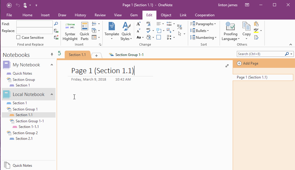How To Merge 2 OneNote Section Groups Office OneNote Gem Add Ins