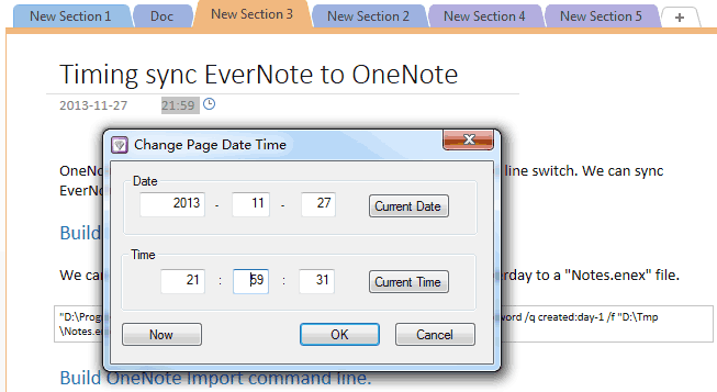 OneNote Change Full Page Date And Time Office OneNote Gem Add Ins