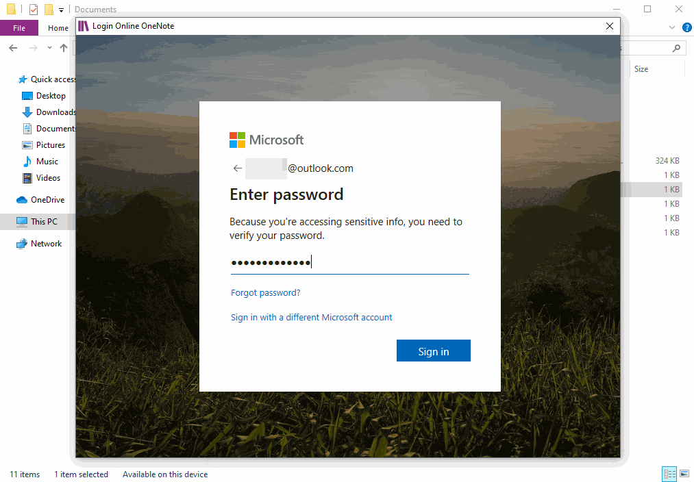 EXE Open OneNote Notebook From OneDrive Sync Folder Via The Url 
