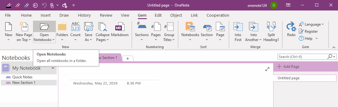 EXE Open All OneNote Notebooks In A Windows Folder With One Click 