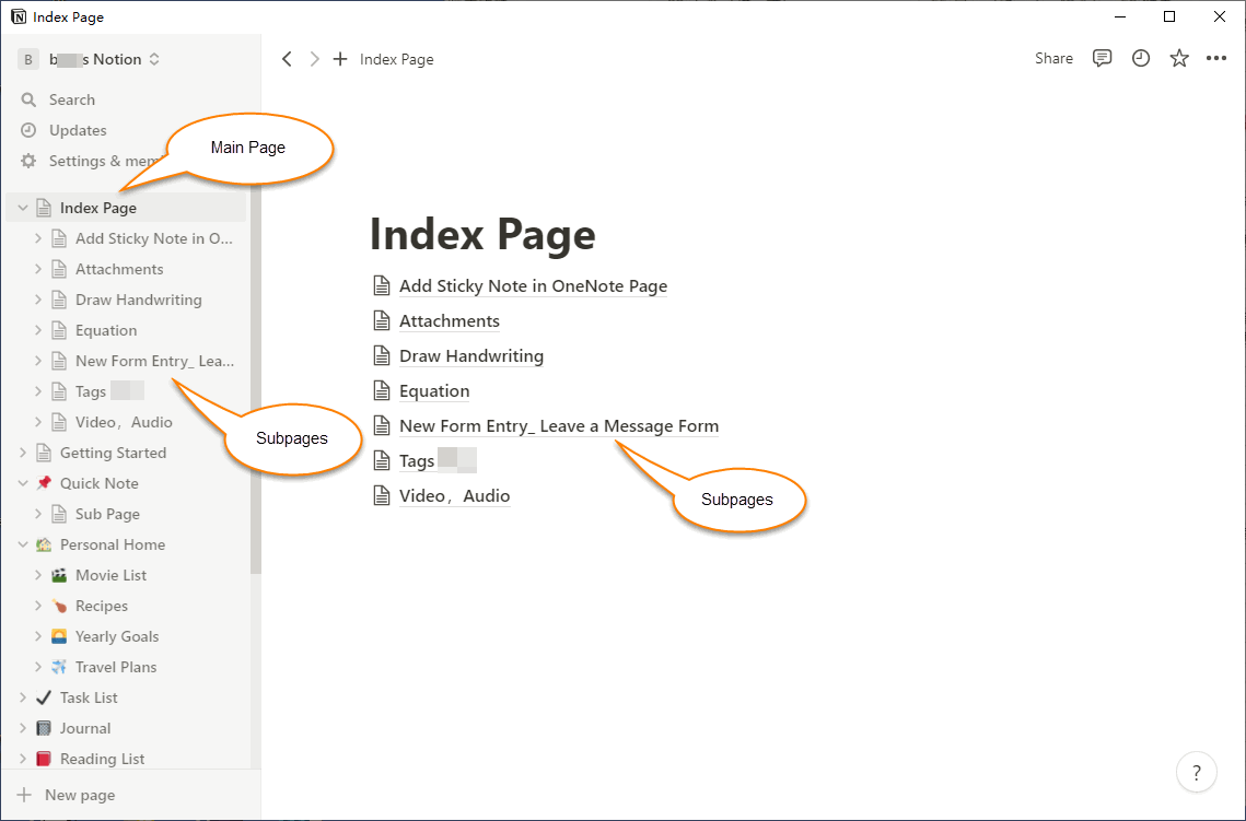 Export Notion Pages To HTML Files And Import Them Into Office OneNote 
