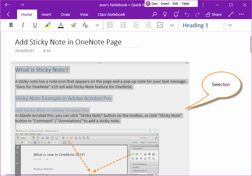 UWP How To Save OneNote Selection To HTML File Office OneNote Gem