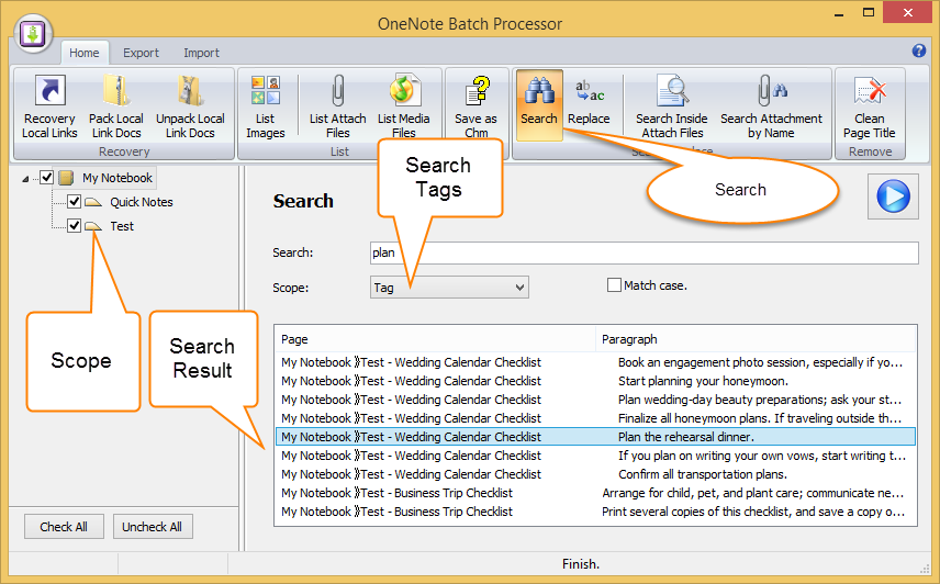 Search Tags In OneNote Notebooks Office OneNote Gem Add Ins