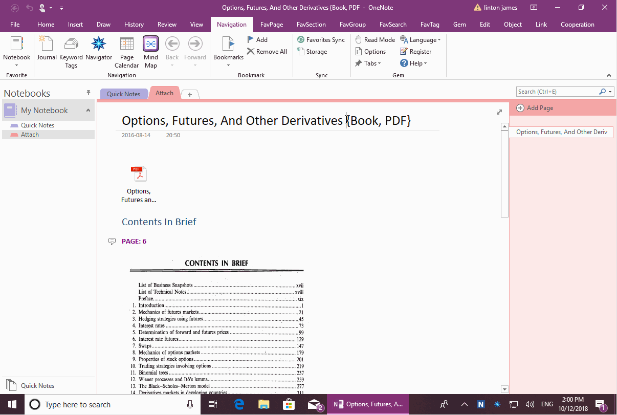 Save OneNote Page Into WordNote With Headings Page Color Attachments